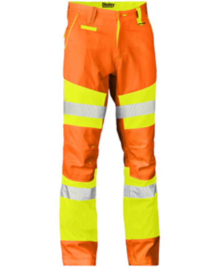 TAPED BIOMOTION DOUBLE HI VIS PANTS - Bisley