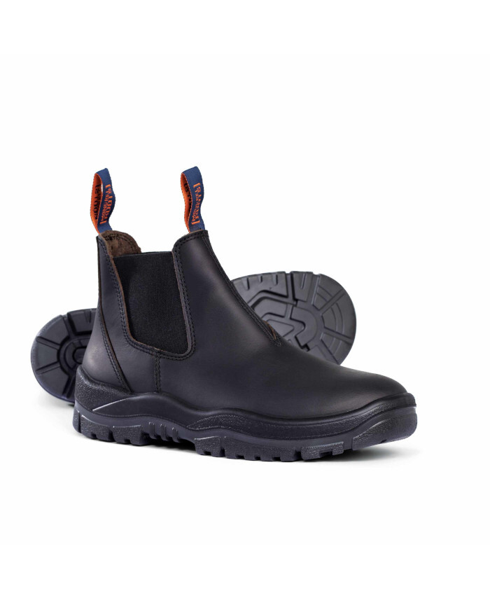 Mongrel Boots | Non-Safety Elastic Sided Boot - Black | Elastic Sided Boots