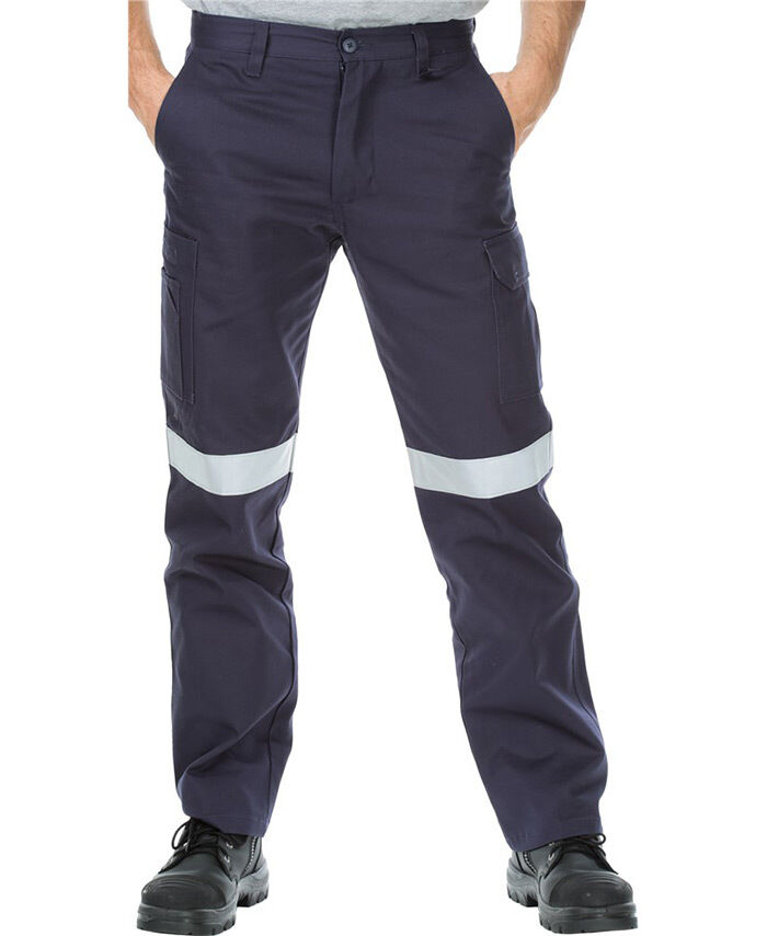 Cotton Drill Regular Weight Taped Cargo Pants - Workit Workwear