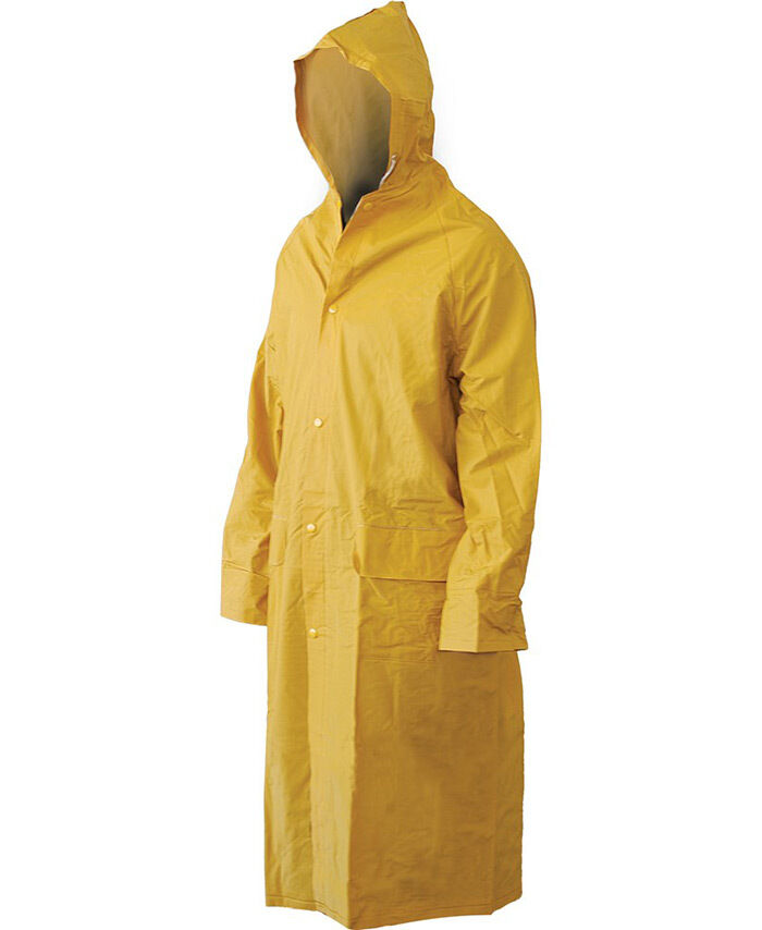 YELLOW FULL LENGTH PVC RAIN COAT - Workit Workwear